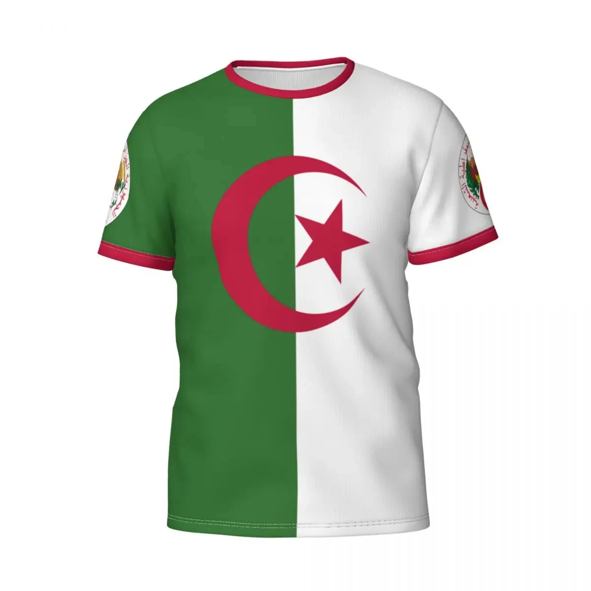 Custom-Name-Number-3D-Algeria-Flag-Graphic-T-Shirt-for-Men-Clothing ...