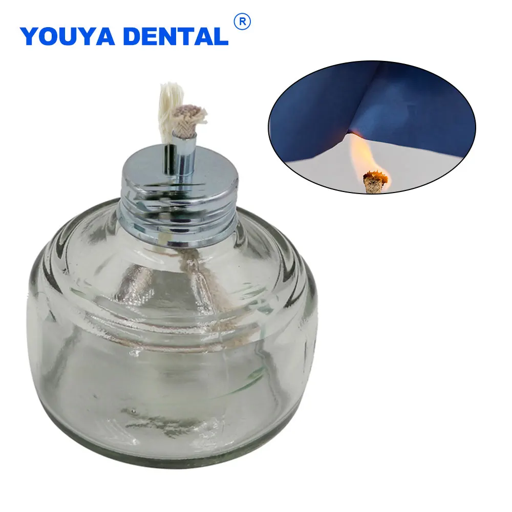 Dental-Thickening-Glass-Alcohol-Burner-Lamp-With-Wick-Dentistry ...
