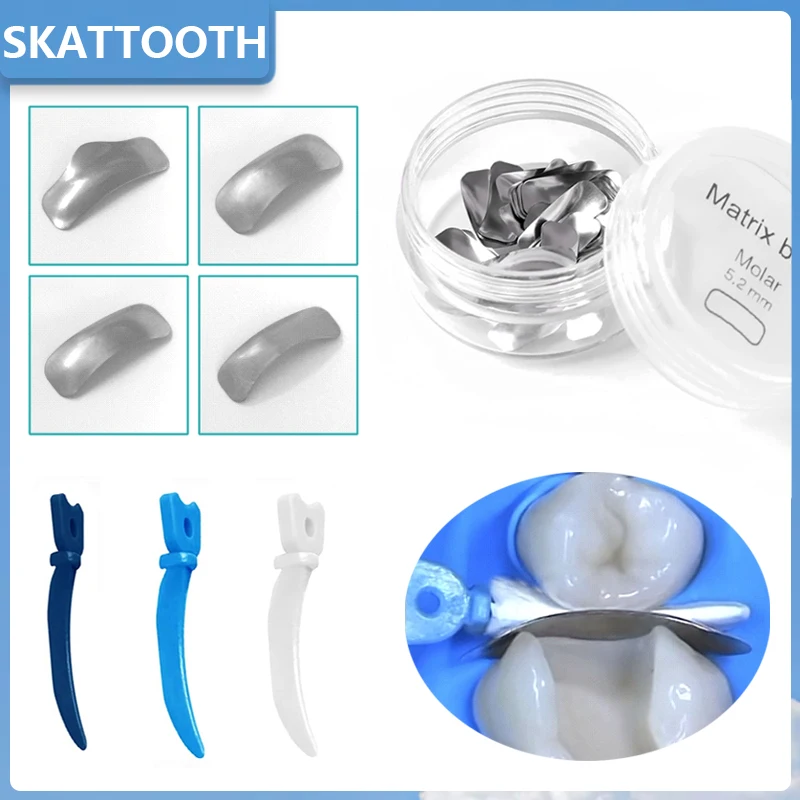 50pcs-Dental-Matrix-Bands-Sectional-Contoured-Matrix-System-Dental ...