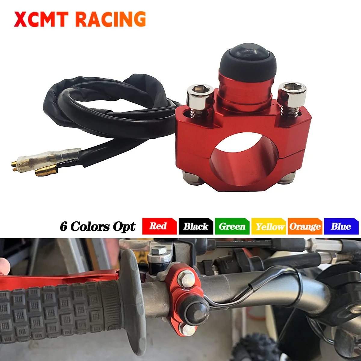 CNC-Universal-Motorcycle-Engine-Stop-Start-Kill-Switch-Momentary-Push ...