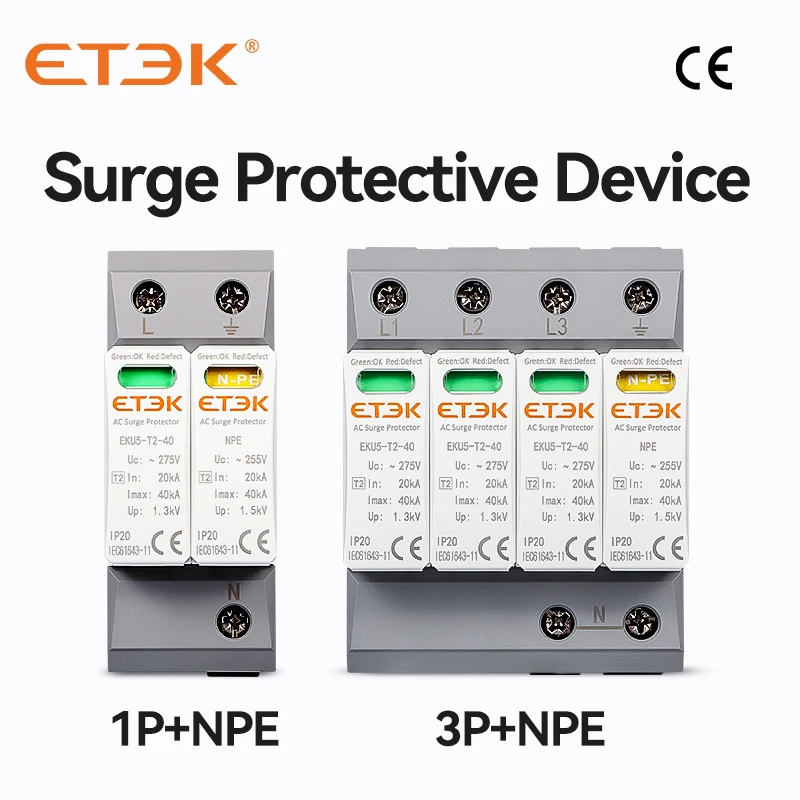 ETEK House Surge Protective Device Protector Arrester Protection Type ...