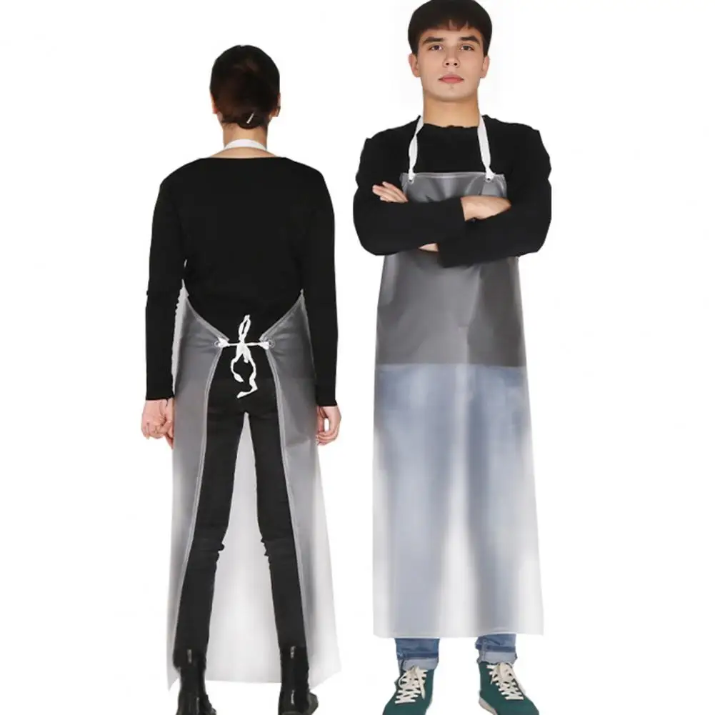 Waterproof Transparent PVC Apron Unisex Heavy Duty Apron Clear Plastic ...