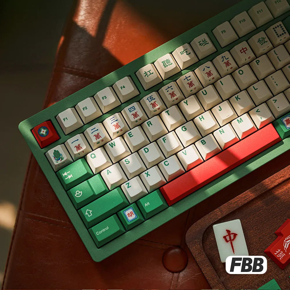 FBB Keycaps Chinese Traditional Table Game Mahjong PBT Custom Keycap ...