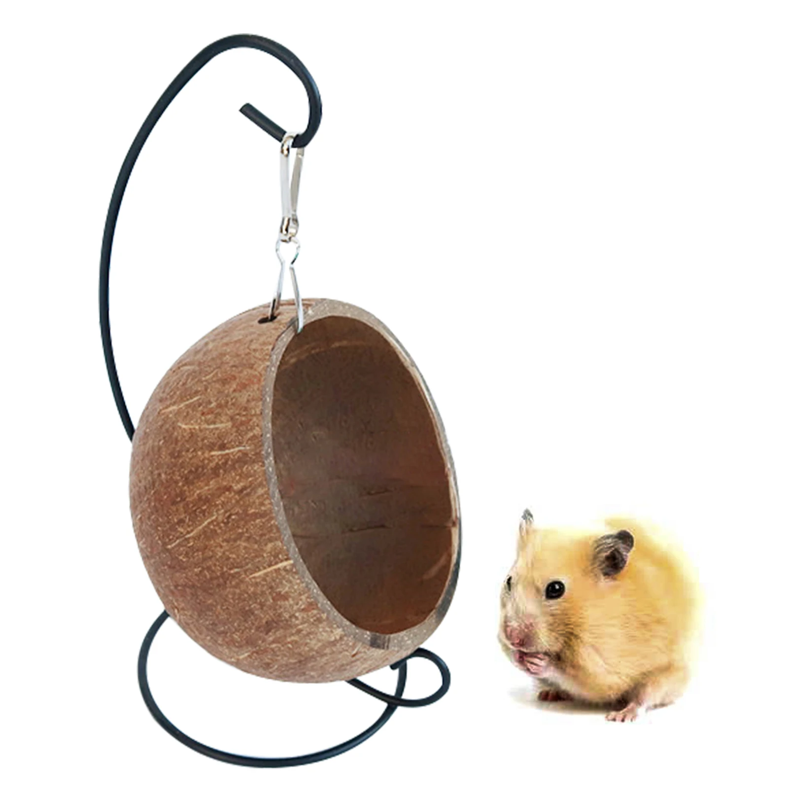 Natural-Hamster-Coconut-Hideout-Hamster-Hideout-Hammock-With-Warm-Pad ...