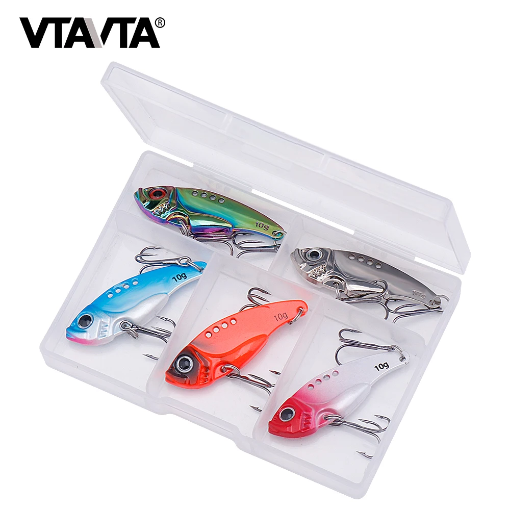 VTAVTA-5pcs-box-Metal-VIB-Spinner-Spoon-Fishing-Lures-Set-3g-10g-Sinking-Mini-Swimbait ...
