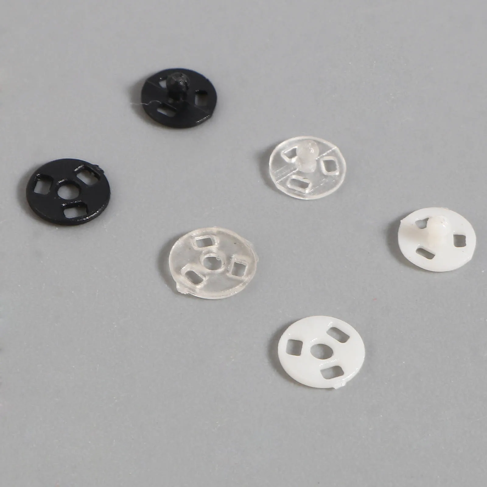 30-Sets-2pcs-Set-Plastic-Hidden-Button-Round-Snap-Fasteners-Press ...