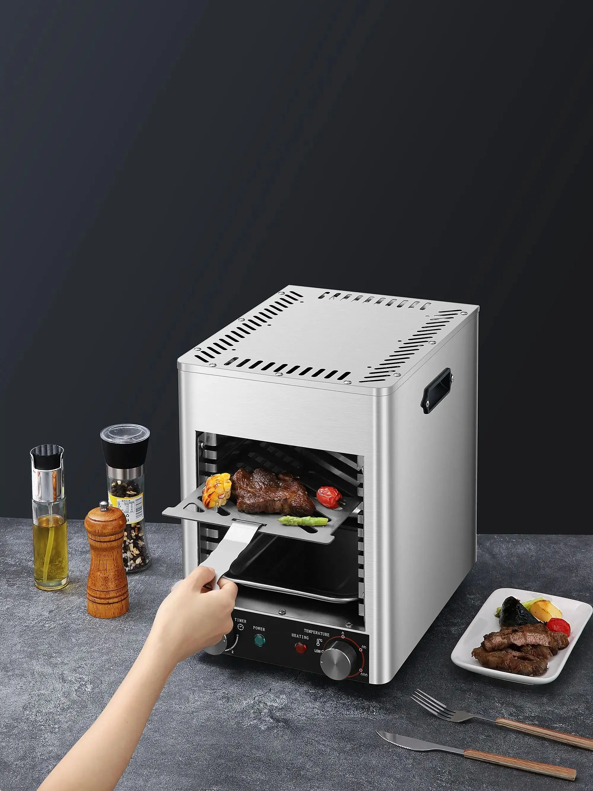 Professional-Electric-Steak-Grill-Commercial-Countertop-Steak-Oven-10 ...