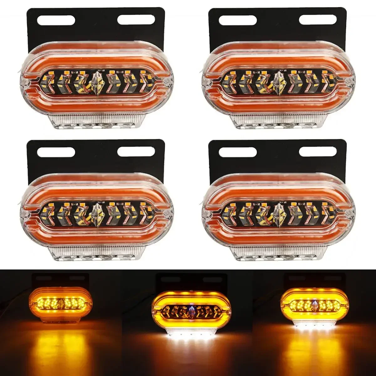 4PCS-8PCS-29-LED-24V-Car-Truck-Side-Marker-Signal-Light-3-Modes ...