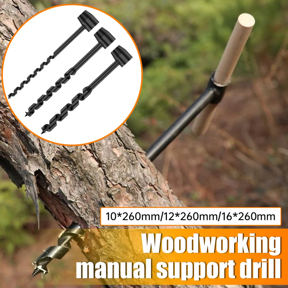 Carbon Steel Manual Auger Manual Survival Drill Center Drill Outdoor ...