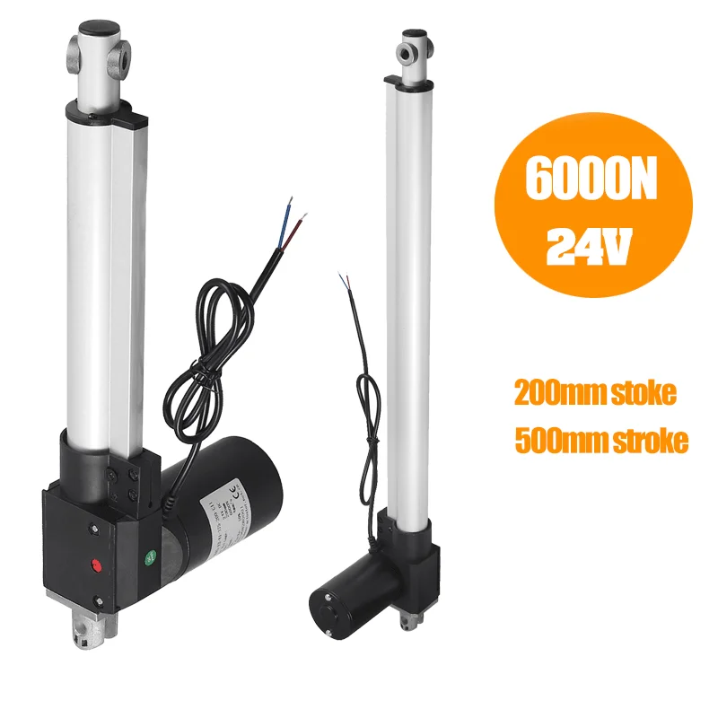 6000N-Electric-Linear-Actuator-200mm-500mm-Stroke-DC-24V-Motor ...
