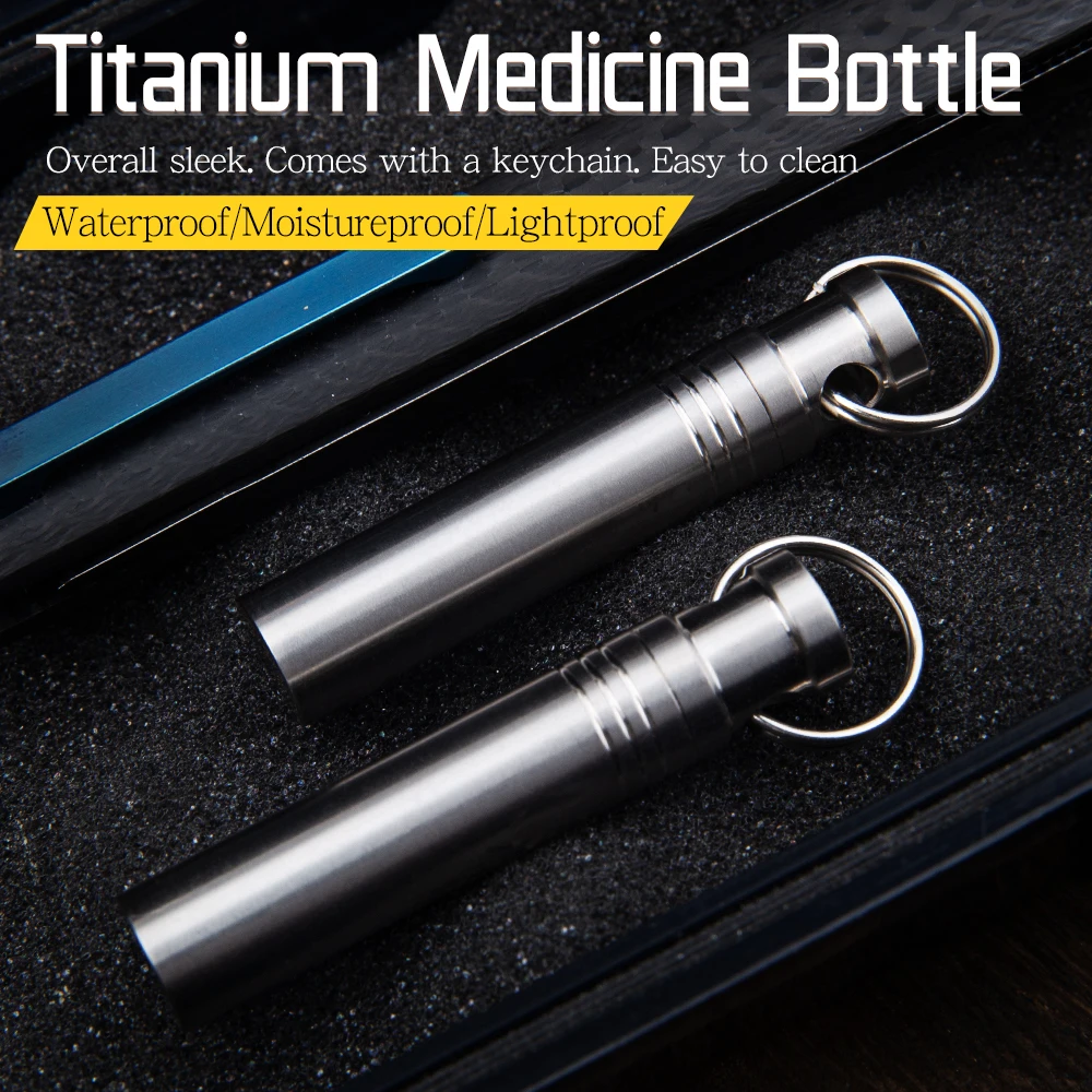 Titanium-Alloy-Seals-Waterproof-Bottles-Canister-Medicine-Capsule ...