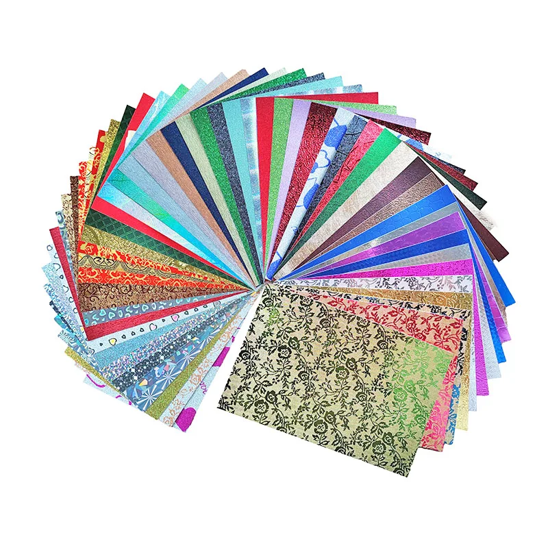 Pack-50Sheets-Assorted-Pattern-1-Side-Glitter-Bling-Hologram-Paper-for ...