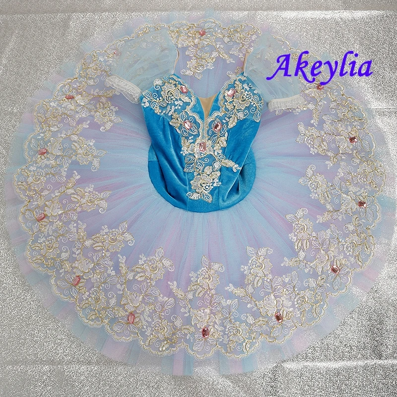 Ballet-tutu-blue-pink-sleeping-Beauty-pancake-tutu-Nutcracker-pre ...