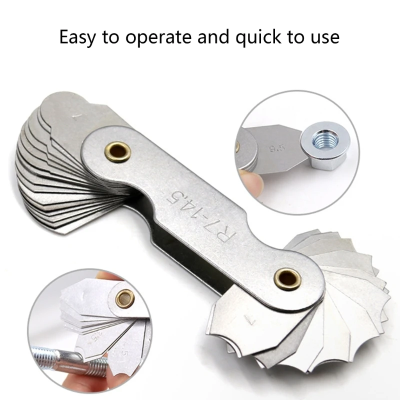 Radius Template R Gauge R1-6.5 R7-14.5 R15-25 Radius Gage Plate Fillet ...