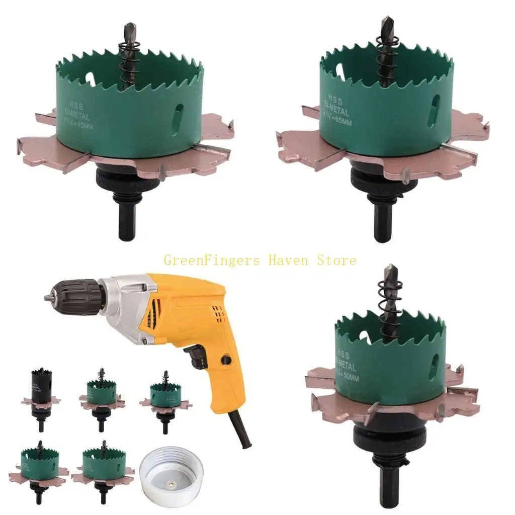 Practical Hole Cutter Drill Bit Hole Cutter for w/ High Cutting Teeth ...
