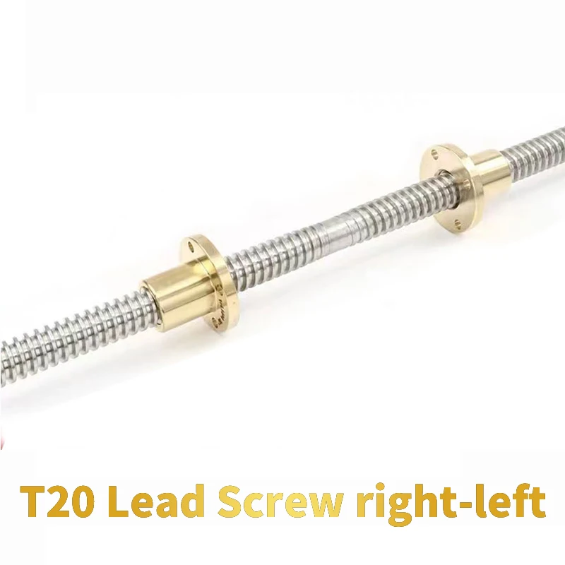 1PC-304-stainless-steel-T20-Lead-Screw-right-left-length100-1000mm-OD ...