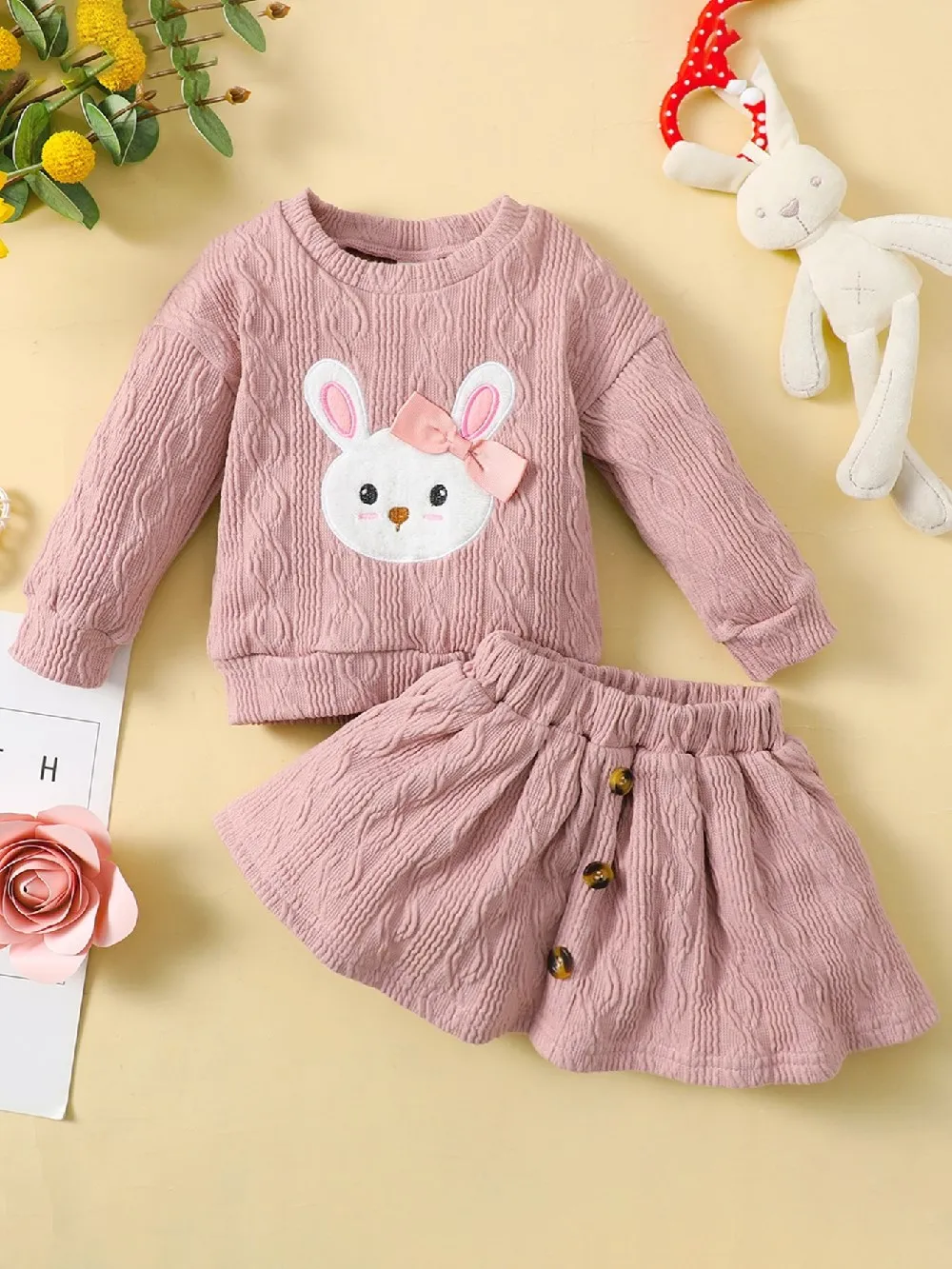 2PCS-Cute-Clothes-Set-Newborn-Baby-Girl-Autumn-Winter-Lovely-Rabbit ...
