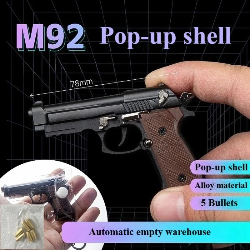 2026 New 1:3 Scale M92F Metal Mini Gun Model Detachable Unzip Toy ...