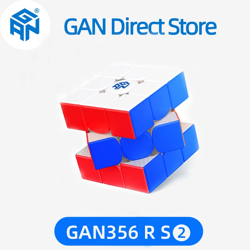 GAN 356 RS 2 Speed Cube Stickerless 3x3 Speedcube 3x3x3 Professional ...