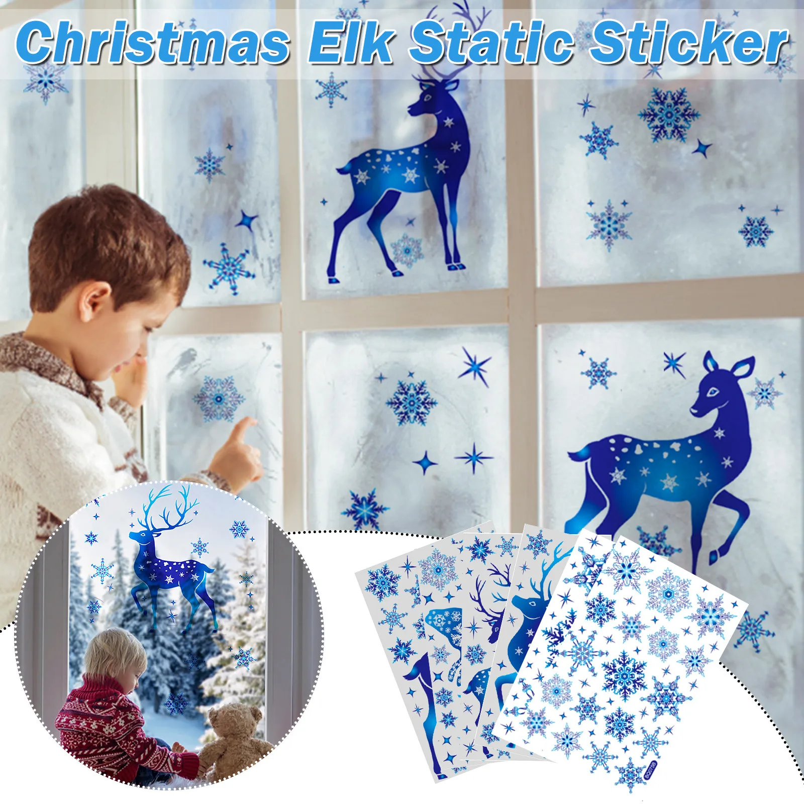 DIY-Portable-Window-Decal-Christmas-Theme-Snowflake-Window-Sticker ...