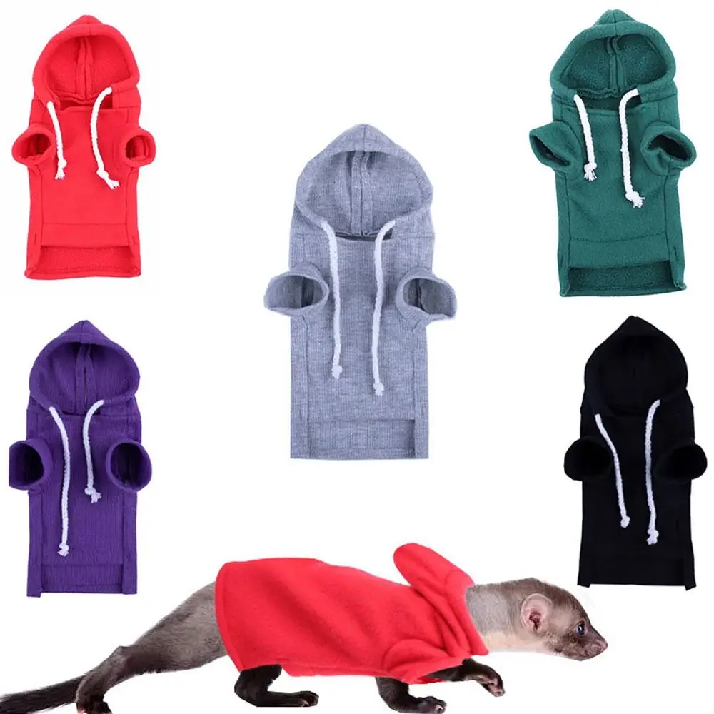 Ferret Hoodie Pet Pullover Fleece Clothes Jumper Vest Coat Jacket ...
