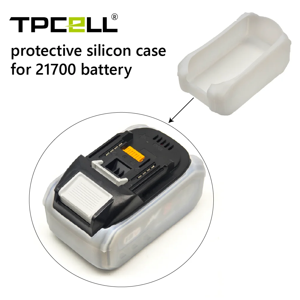 TPCELL protective silicon case for Makita 21700 8/10 Ah battery ...