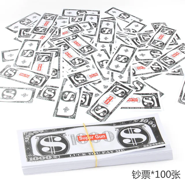 Make It Rain Silent Money Gun Red Fashion Toy Christmas Gift Party Toys ...