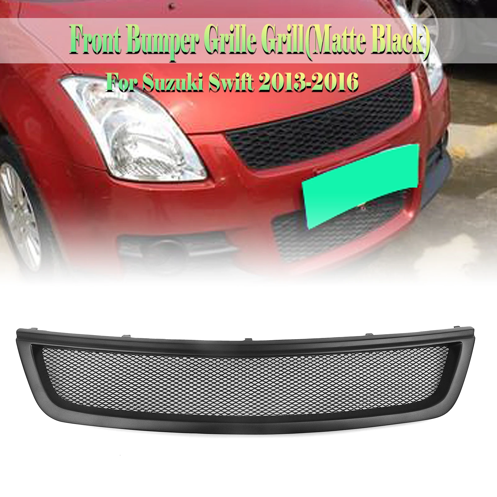 Front-Grille-Racing-Grill-For-Suzuki-Swift-2013-2014-2015-2016-2017 ...