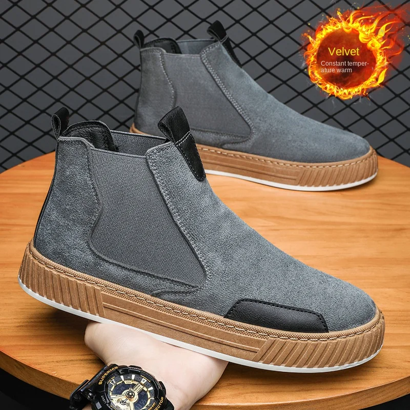 New-Men-s-Casual-Boots-Fashion-Platform-Sneakers-Winter-Cotton-Shoes ...