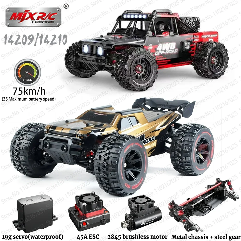 New MJX Hyper Go 14209 14210 RC Car High Speed Brushless 1/14 2.4G ...