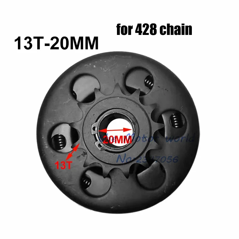 13-Teeth-20mm-428-chain-Bore-For-Go-kart-Centrifugal-Clutches-clutch ...