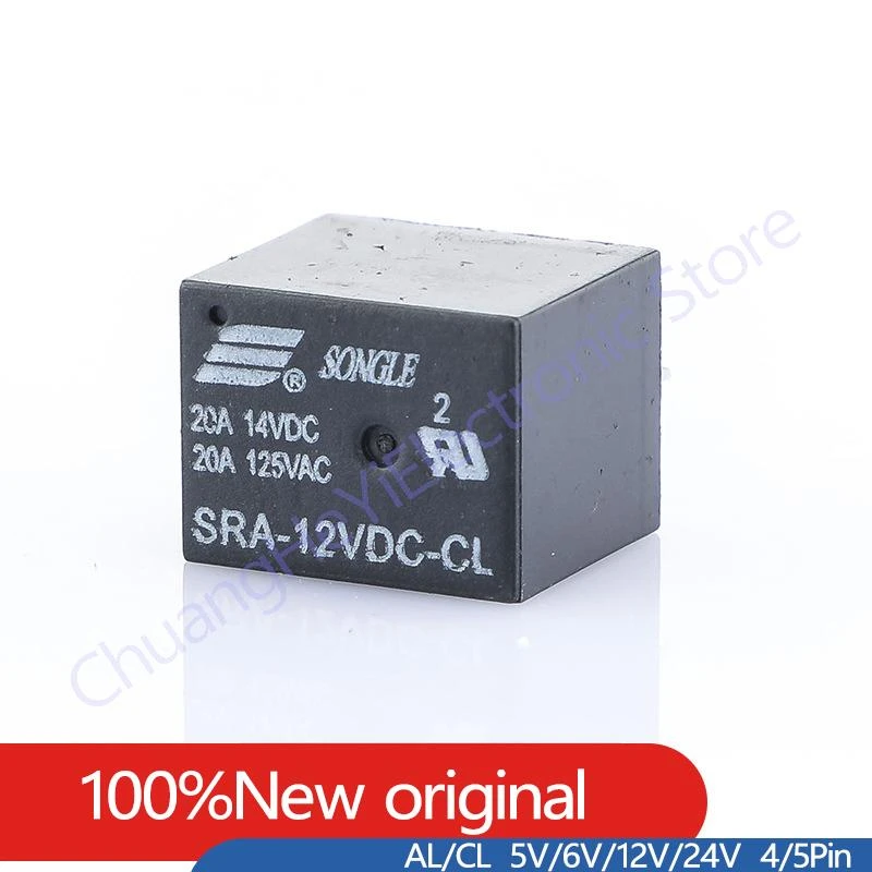 10PCS/lot Original New SRA 05VDC AL SRA 12VDC AL SRA 24VDC AL CL 20A ...