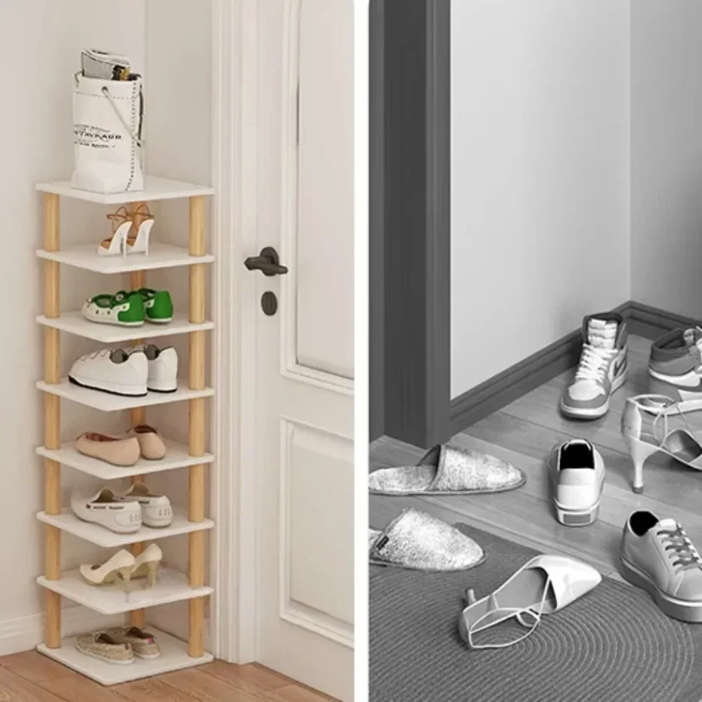 Wood-Shoe-Rack-Multi-layer-Corner-Seam-Simple-Storage-Shelf-Multi-Layer ...
