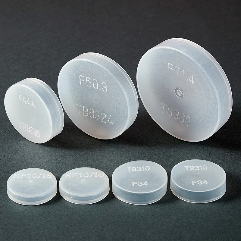 Plastic PE White Translucent Vacuum Flange Plastic Cap Protective Cover ...