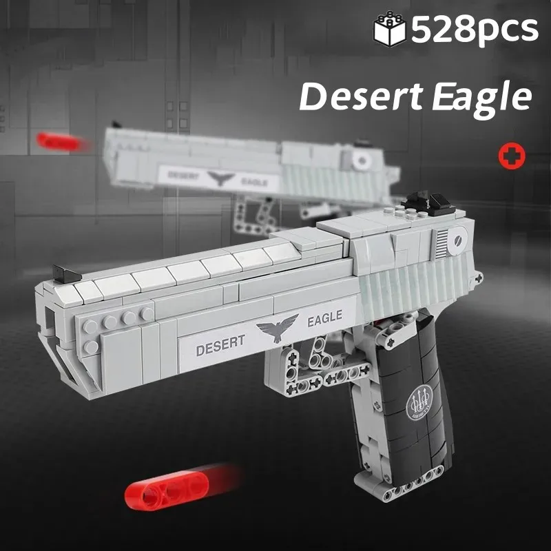 Desert-Eagle-Pistol-Handgun-With-Bullets-Building-Blocks-Gun-Model-High ...