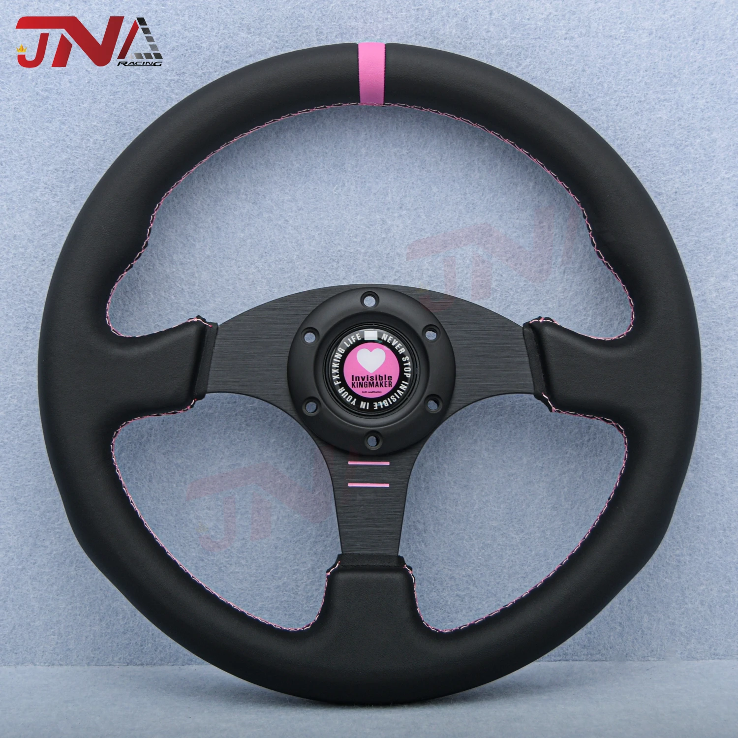 JDM-Leather-Steering-Wheel-Universal-13inch-320MM-Sim-Racing-Steering ...