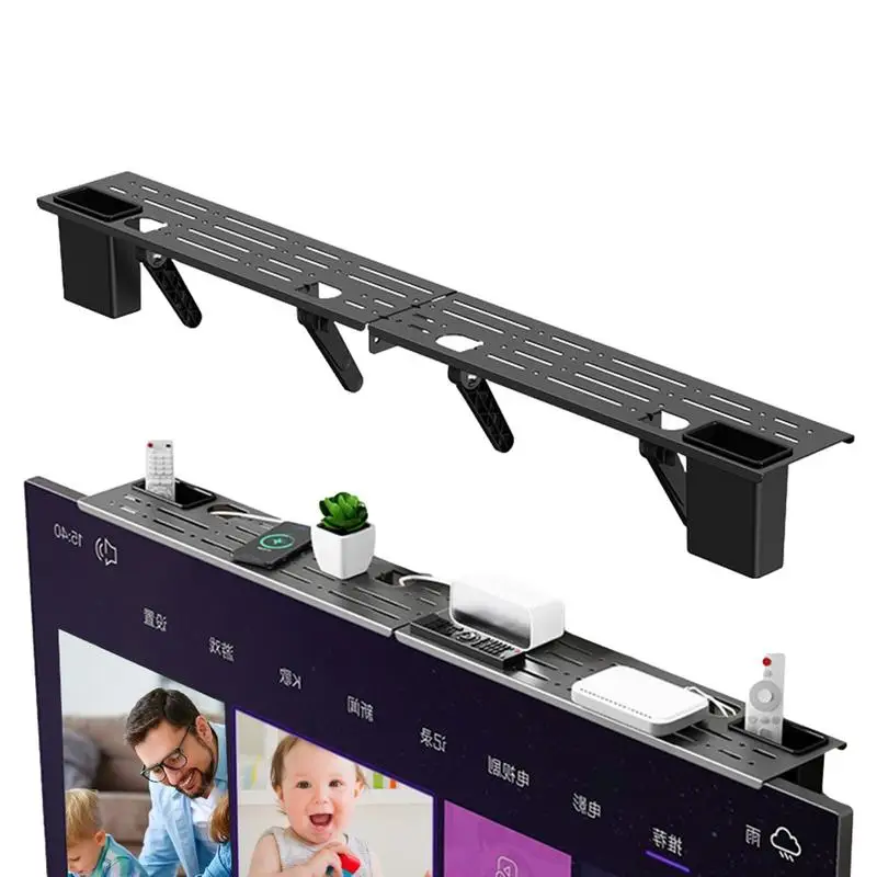 Rack-TV-Monitor-Organizer-Screen-Top-Storage-Shelf-Holder-Practical ...