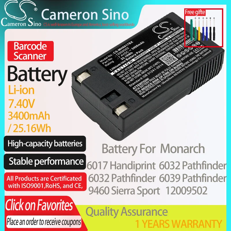CameronSino-Battery-for-Monarch-6017-Handiprint-6032-Pathfinder-9460 ...