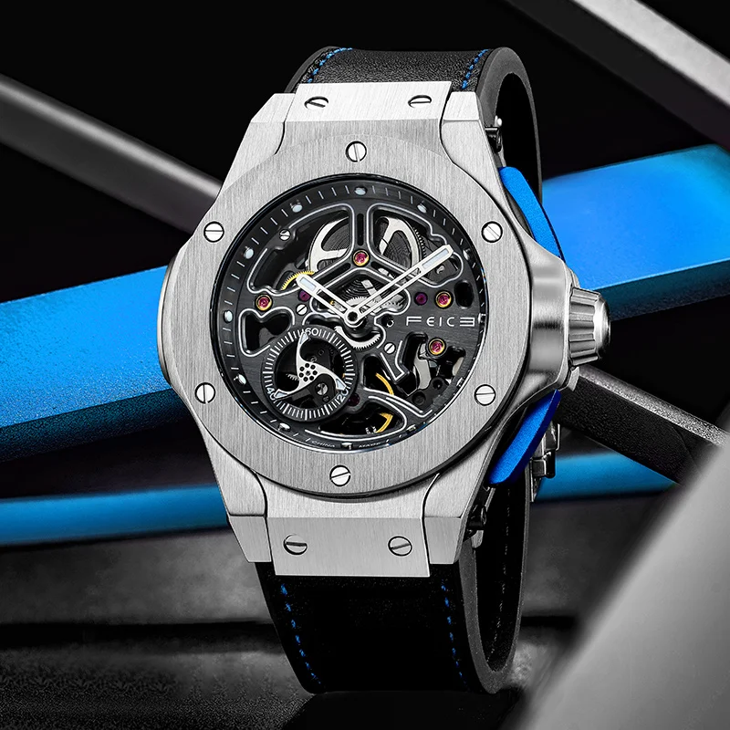 FEICE Automatic Mechanical Luxury Watch Quicksilver Magic Double-sided ...