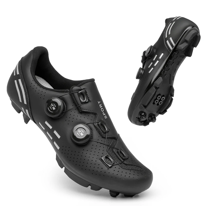 2024-Cycling-Sneakers-Men-Women-Self-locking-MTB-Shoes-Nylon-Off-road ...