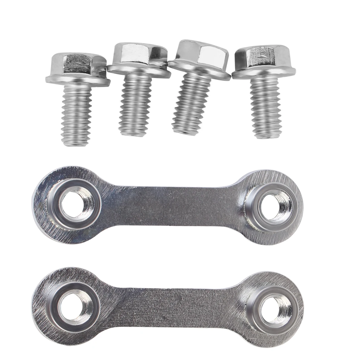 Motorcycle-Metal-Sliver-Exhaust-Muffler-Dog-Bone-Nut-Plate-Fastener ...