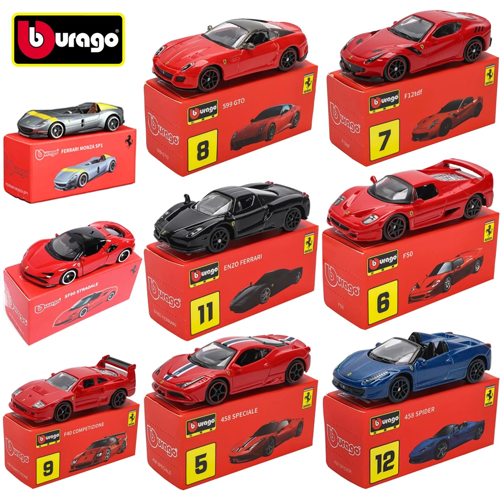 Bburago-Ferrari-Series-Model-Car-1-64-Diecast-Metal-Cole-o-Ra-a ...