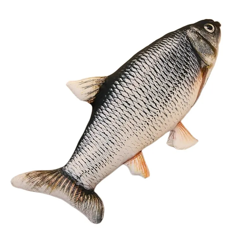 40/60cm 3D Simulation Gold Fish Plush Toys Stuffed Soft Animal Carp ...