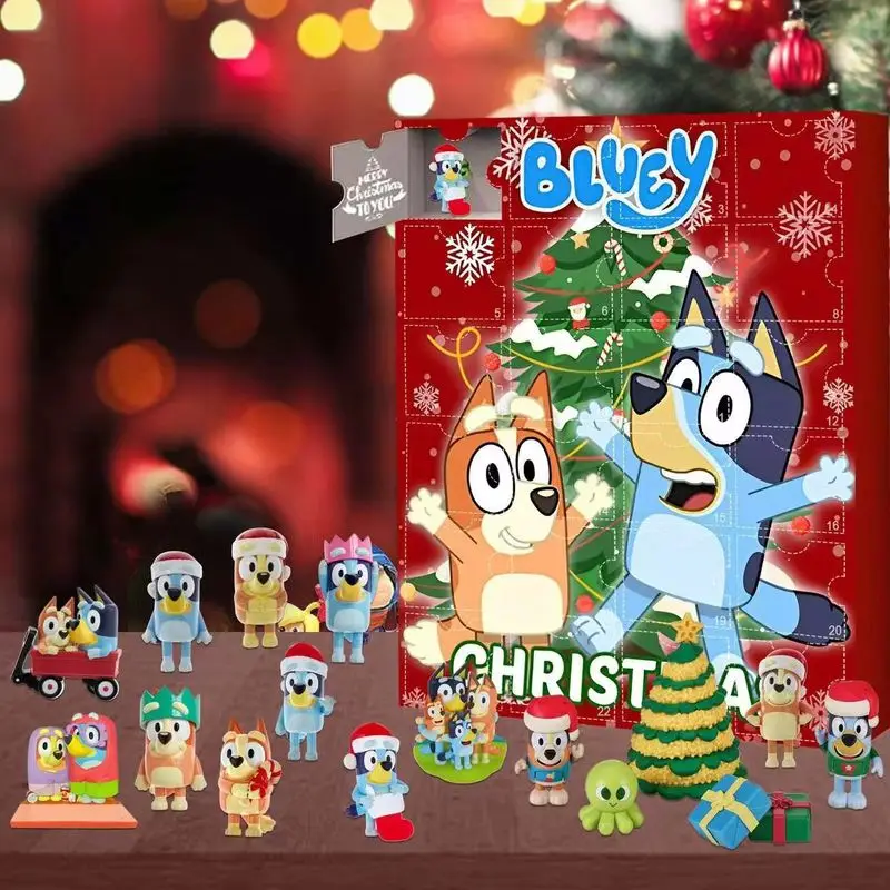 Anime-Bluey-Merry-Christmas-Advent-Calendar-Blind-box-Cartoon-Cute ...