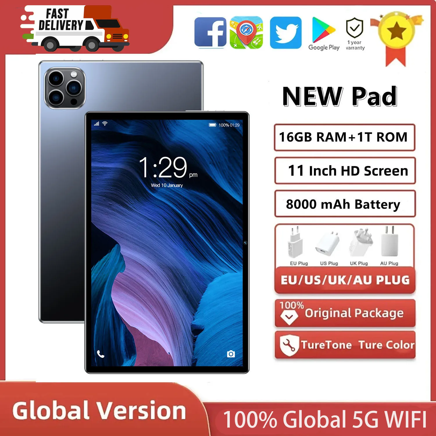 Vers-o-Global-Original-Pad-15-Tablet-Android-13-Snapdragon-870-11-16GB ...