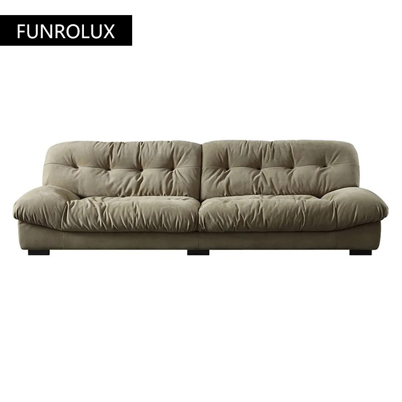 Modern-living-room-furniture-frosted-flannel-sponge-sofa-one-seat-three ...
