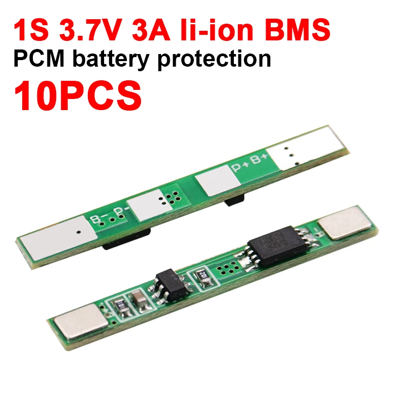 10PCS-LOT-1S-3-7V-3A-Li-ion-BMS-PCM-battery-protection-board-pcm-for ...