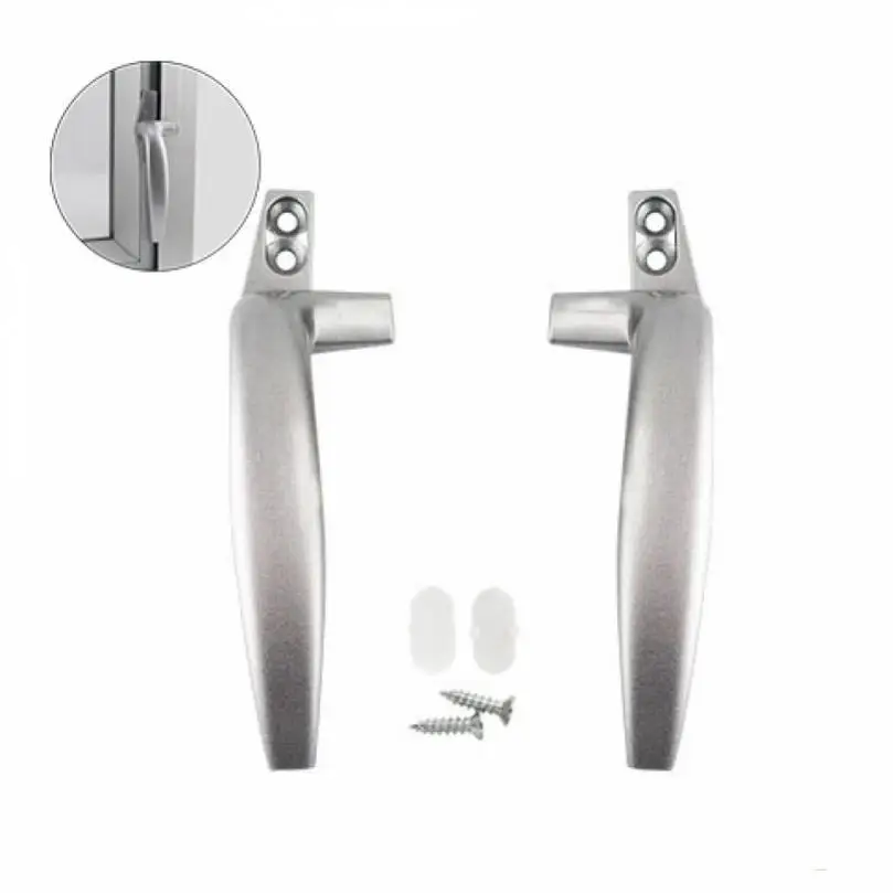 Aluminum Alloy 7 Letter Inner Window Handle Flat Open Inner Open ...