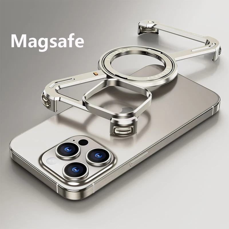 Z-Shape-Aluminum-Alloy-Rimless-Magnetic-Phone-Case-For-iPhone-15-13-14 ...