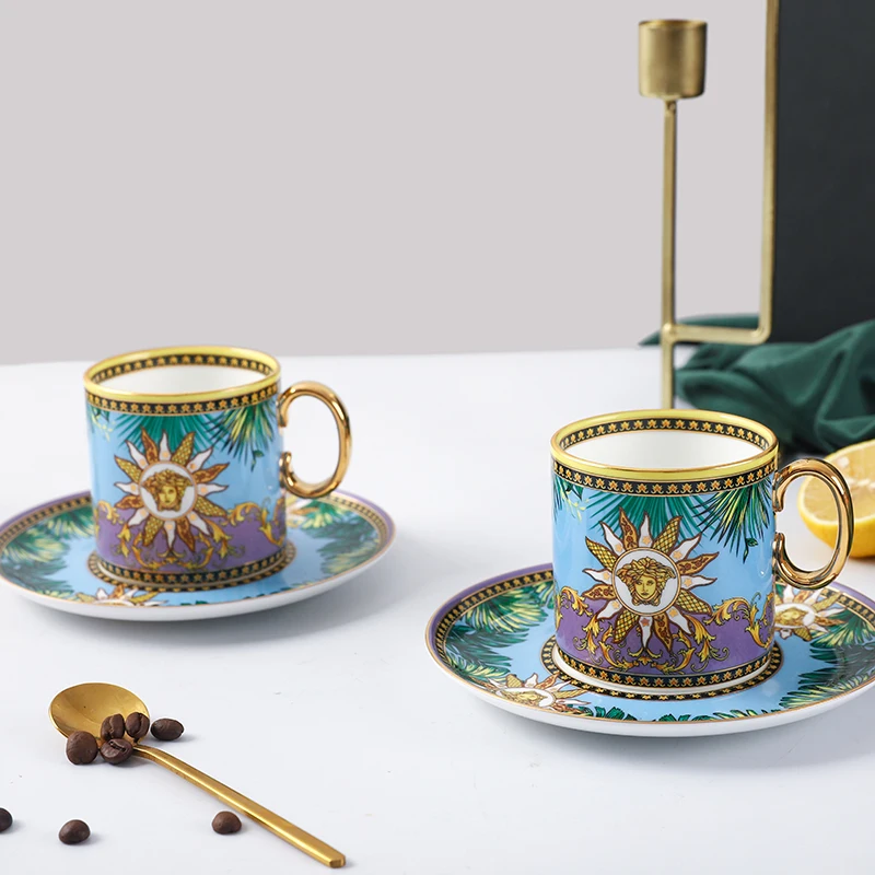 Luxury-European-Ceramic-Cup-Milk-Cup-Coffee-Mug-Set-Gold-Plated-Water ...